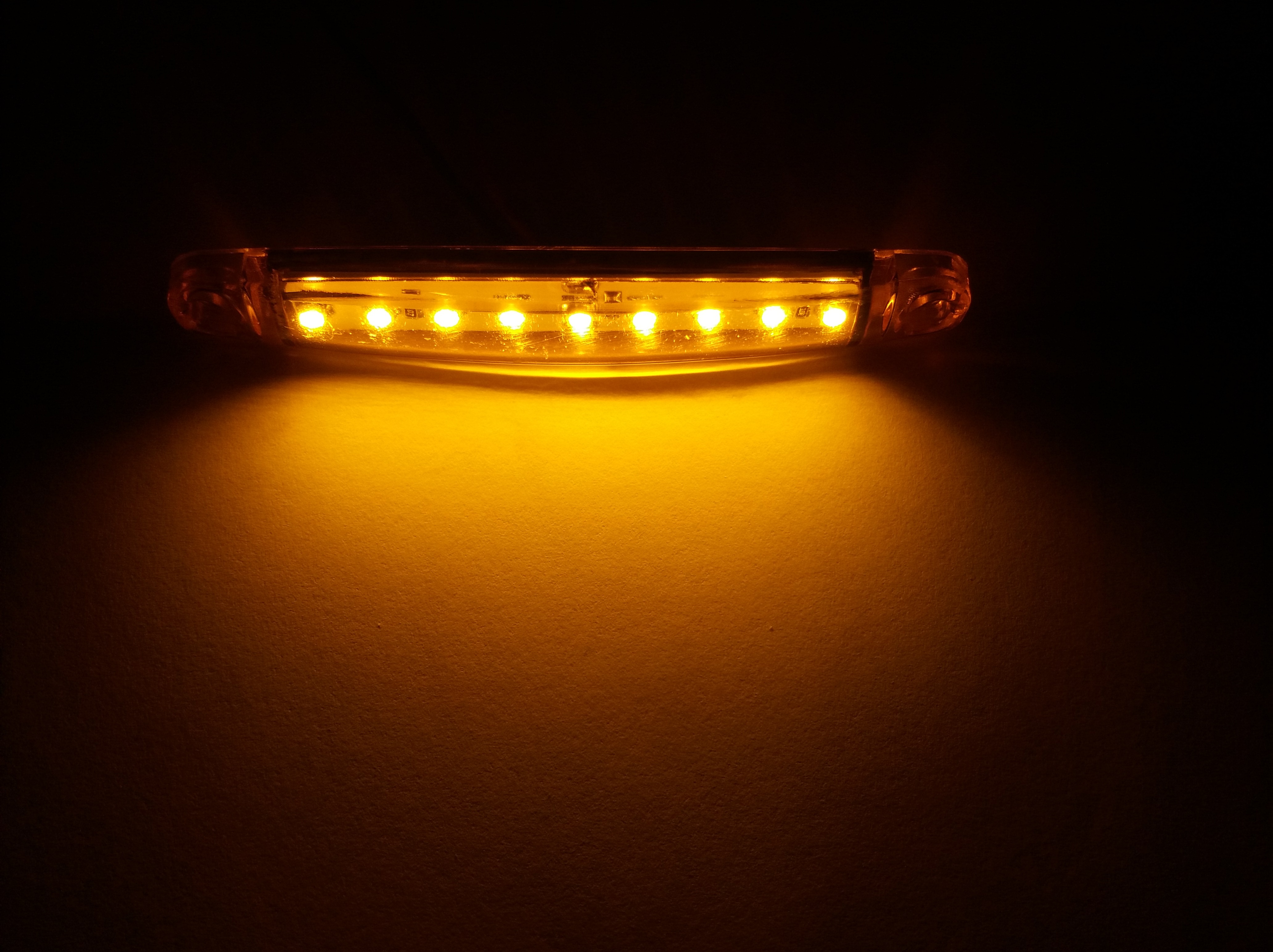 9 led Side Marker light Indicator Trailer Truck Orange 12v 24v